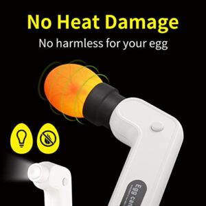 YITIKA Rechargeable Wireless Egg Candler Tester for Monitoring Eggs Development, Bright Cool LED Light Candling Lamp