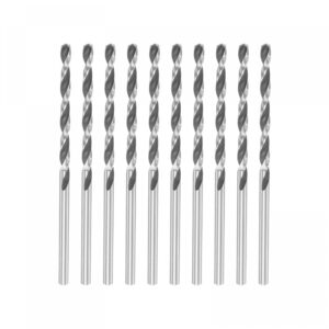 uxcell 10 pcs 2.75mm hss(high speed steel) w6542 micro drill bits, fully ground jobber drill bit for mild steel copper aluminum