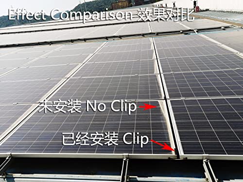 HZLH Solar Panels Water Drained Away Clip,Auto Remove Stagnant Water Build-up Near The Panel Edges. Plastic Clip to Clear Black 30mm、35mm、40mm、45mm、50mm T35