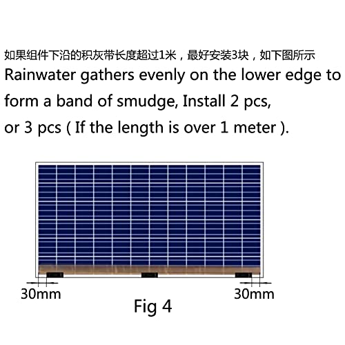 HZLH Solar Panels Water Drained Away Clip,Auto Remove Stagnant Water Build-up Near The Panel Edges. Plastic Clip to Clear Black 30mm、35mm、40mm、45mm、50mm T35