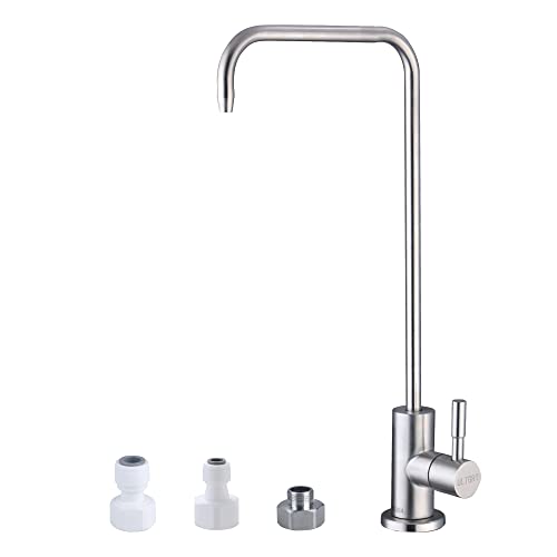 Reverse Osmosis Faucet Lead-Free Kitchen Water Filter Faucet for RO Drinking Water Filtration Systems SUS304 Stainless Steel Drinking Water Faucet