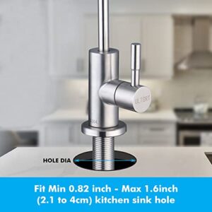 Reverse Osmosis Faucet Lead-Free Kitchen Water Filter Faucet for RO Drinking Water Filtration Systems SUS304 Stainless Steel Drinking Water Faucet