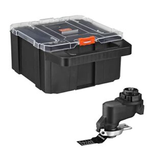 black+decker matrix oscillating multi tool attachment with storage case (bdcmtostff)