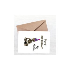 "Happy Birthday My Precious" Gollum Birthday Greeting Card, 7x5 inch Card with Envelope.