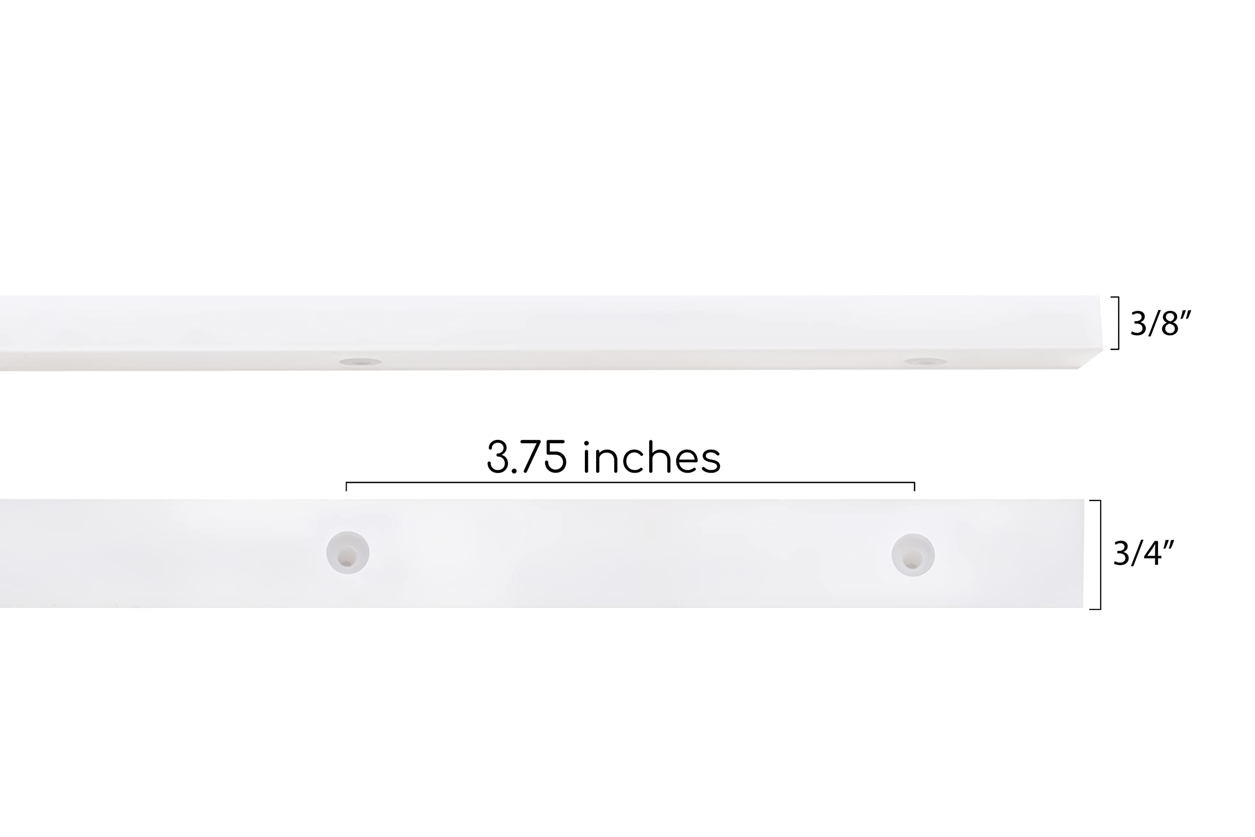 Hatsbi UHMW Crosscut Sled For Table Saw Sled Miter Bars 3/4" X 3/8" X 17" -Predrilled holes and 20 screws included For Jigs Fixtures or Miter Slots (size 3/4"x3/8") 4 x UHMW Bars