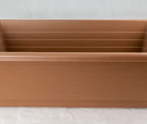 4 Japanese Brown Plastic Bonsai Training Pot/Flower Home Garden Planter 18"x 10.5"x 5.75"