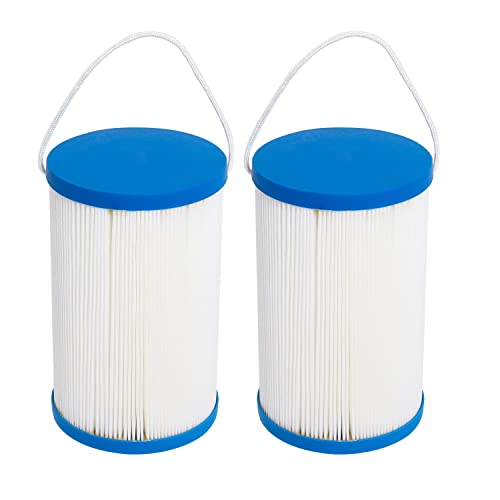 303279 Spa Filter Compatible with Watkins 𝟯𝟬𝟯𝟮𝟳𝟵, 𝗙𝗖-𝟮𝟰𝟬𝟮, PFF42TC-P4, 78460, SD-01322, 5CH-37, LSX1057 Free Flow and Lifesmart Hot Tub Filter, 1 1/2" MPT Finer Thread Spa Filter - 2 Packs