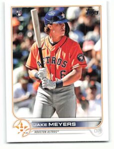 2022 topps #295 jake meyers rc rookie houston astros series 1 mlb baseball trading card