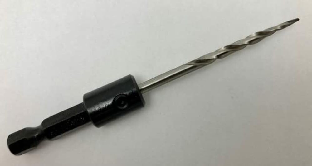 1/8inch High Speed Taper Point Drill with Hex Shank and TPS-Lock System Made in The USA by W.L Fuller Inc. Black 1/8 in