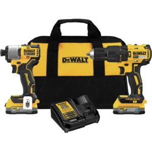 dewalt 20v max* brushless 2- kit w/powerstack batteries (dck276e2)