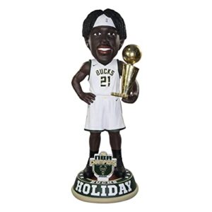 jrue holiday milwaukee bucks 2021 nba champions 3 foot bobblehead