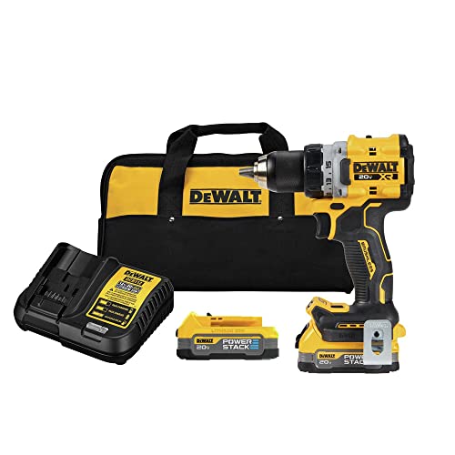 DEWALT 20V MAX XR Cordless Drill Kit, Drill and Driver, 1/2", Batteries, Charger, and Bag Included(DCD800E2)