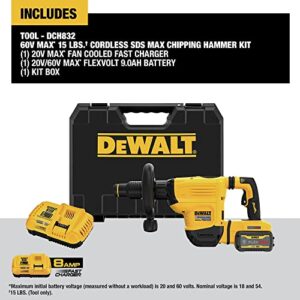 DEWALT 60V MAX* 15 lb. Cordless SDS Max Chipping Hammer Kit (DCH832X1)