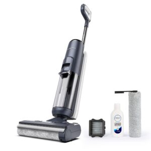 tineco floor one s5 blue & replacement hepa assembly & brush roller & 280ml solution set, cordless wet dry vacuum cleaner and mop