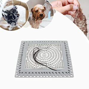 LEKEYE Shower Drain Hair Catcher | Shower Drain Cover Stainless Steel and Silicone