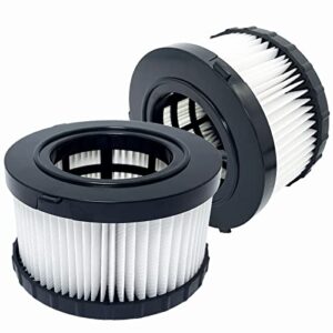 dc5151h hepa filter replacement compatible with dewalt dc515 dcv517 wet dry vacuum, 2 pcs