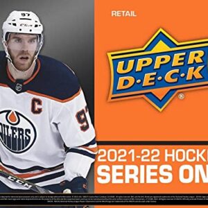 2021-22 Upper Deck Hockey Series 1 Retail Box (24 Packs/8 Cards: 6 Young Guns)