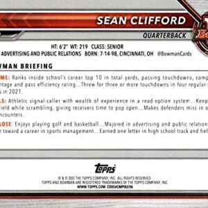 2022 Bowman University #69 Sean Clifford Paper Penn State Nittany Lions Football