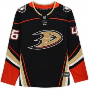 Trevor Zegras Anaheim Ducks Autographed Black Fanatics Breakaway Jersey - Autographed NHL Jerseys