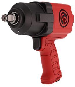 chicago pneumatic cp7741 air impact wrench (1/2 inch), air impact gun industrial repair & assembly tool, pistol handle, twin hammer, max torque output 715 ft. lbf/970 nm, 10000 rpm