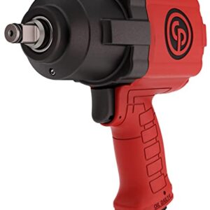 Chicago Pneumatic CP7741 Air Impact Wrench (1/2 Inch), Air Impact Gun Industrial Repair & Assembly Tool, Pistol Handle, Twin Hammer, Max Torque Output 715 ft. lbf/970 Nm, 10000 RPM