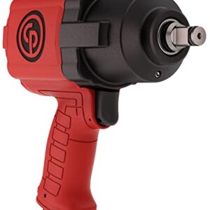 Chicago Pneumatic CP7741 Air Impact Wrench (1/2 Inch), Air Impact Gun Industrial Repair & Assembly Tool, Pistol Handle, Twin Hammer, Max Torque Output 715 ft. lbf/970 Nm, 10000 RPM