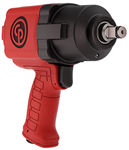 Chicago Pneumatic CP7741 Air Impact Wrench (1/2 Inch), Air Impact Gun Industrial Repair & Assembly Tool, Pistol Handle, Twin Hammer, Max Torque Output 715 ft. lbf/970 Nm, 10000 RPM