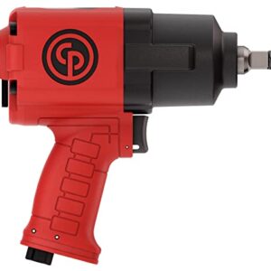 Chicago Pneumatic CP7741 Air Impact Wrench (1/2 Inch), Air Impact Gun Industrial Repair & Assembly Tool, Pistol Handle, Twin Hammer, Max Torque Output 715 ft. lbf/970 Nm, 10000 RPM