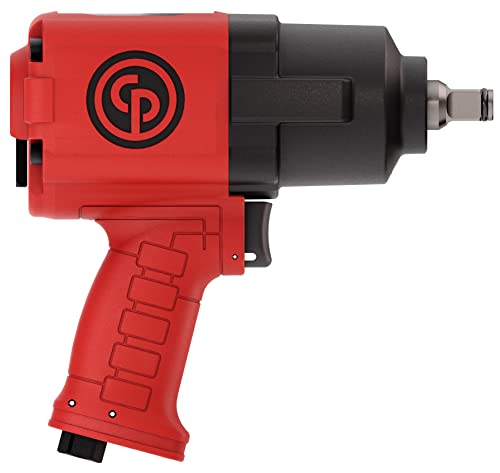 Chicago Pneumatic CP7741 Air Impact Wrench (1/2 Inch), Air Impact Gun Industrial Repair & Assembly Tool, Pistol Handle, Twin Hammer, Max Torque Output 715 ft. lbf/970 Nm, 10000 RPM