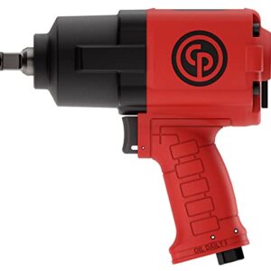 Chicago Pneumatic CP7741 Air Impact Wrench (1/2 Inch), Air Impact Gun Industrial Repair & Assembly Tool, Pistol Handle, Twin Hammer, Max Torque Output 715 ft. lbf/970 Nm, 10000 RPM