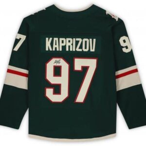 Kirill Kaprizov Minnesota Wild Autographed Green Adidas Authentic Jersey - Autographed NHL Jerseys