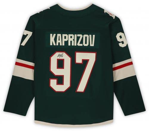 Kirill Kaprizov Minnesota Wild Autographed Green Adidas Authentic Jersey - Autographed NHL Jerseys