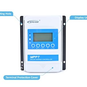 EPEVER XTRA1210N Series MPPT Solar Charge Controller, 10A Max Charge/Discharge, High-Efficiency Energy Conversion, Ideal for Off-Grid PV Systems