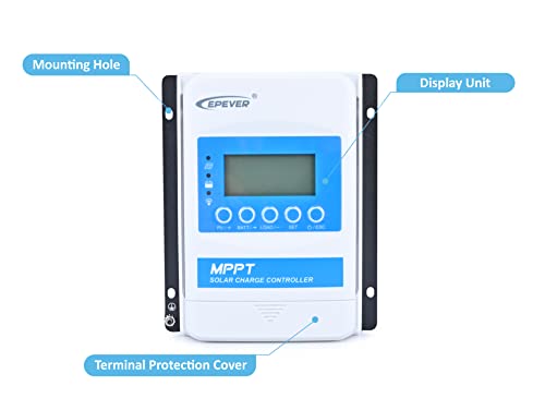 EPEVER XTRA1210N Series MPPT Solar Charge Controller, 10A Max Charge/Discharge, High-Efficiency Energy Conversion, Ideal for Off-Grid PV Systems