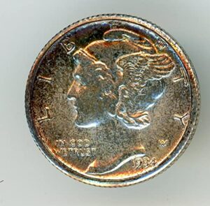 1934 mercury dime ms-63