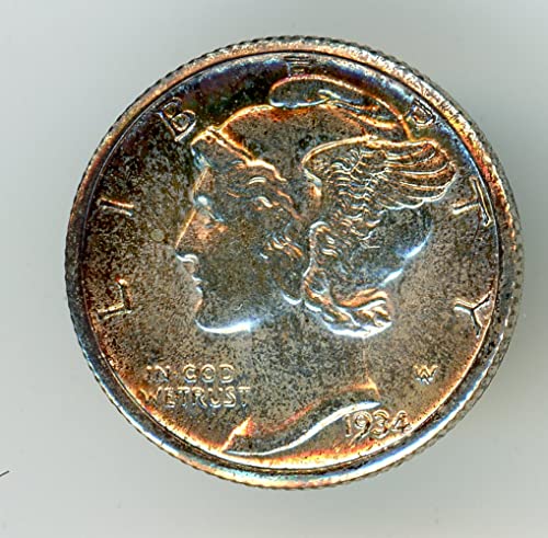 1934 Mercury Dime MS-63