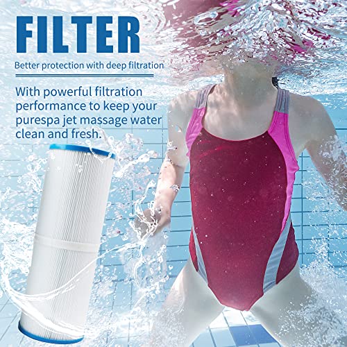 ROLFILLT PRB25-IN Hot Tub Filter Replace Pleatco PRB25-IN,Unicel C-4326, Guardian 413-106, Filbur FC-2375, 3005845, 17-2327, 100586, 33521, 25392, 817-2500, 5X13 Drop in Spa Filter 2 Pack