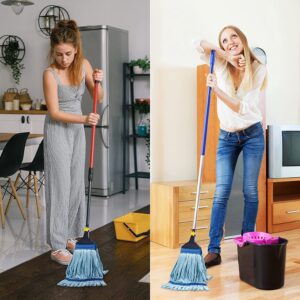 2 Pack - Large Microfiber Tube Mop 400GSM - Heavy Duty Industrial Wet Mop Head Refill,Commercial, Thick Fiber, Replacement Heads, Extra Absorbent