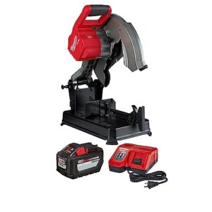 milwaukee 2990-21hd m18 fuel brushless lithium-ion 14 in. cordless abrasive chop saw kit (12 ah)