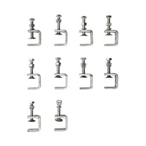 10Pcs Stainless Steel C Clamps Tiger Clamp Woodworking Clamp Heavy Duty C-Clamp Woodworking Welding U Clamps Wood Clamps with Stable Wide Jaw Openings