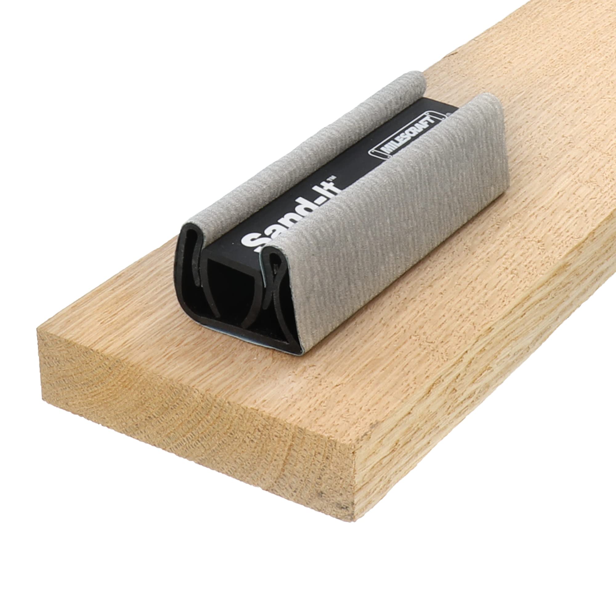 Milescraft 1622 – Sand-It Multi-Surface Sanding Block. Sand Flat, Concave, Convex & Round Surfaces or Fit into Tight Spaces. Accepts any ¼ Sheet of Sand Paper. 150 Grit Sand Paper Included