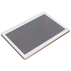 hd tablet, white octa core mt6753 dual sim, dual standby tablet pc for office entertainment (us plug)