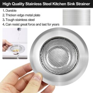 ARLBA 2 Pack 304 Stainless Steel Sink Protectors for Kitchen Sink with Rear Drain Hole,13.2"x11.5"x1.25" Kitchen Sink Grid Universal,Sink Grate Sink Rack for Bottom of Sink with 2Pack Sink Strainers