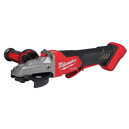 Milwaukee M18 FUEL 18-Volt Lithium-Ion Brushless Cordless 5 in. Flathead Braking Grinder with Paddle Switch No-Lock (Tool-Only)