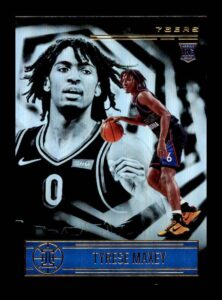 2020-21 panini illusions #162 tyrese maxey rc rookie card philadelphia 76ers official nba basketball trading card in raw (nm or better) condition