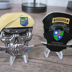 Oneworldtreasures 75th Ranger Regiment Army Rangers Lead The Way USASOC Beret Skull Challenge Coin