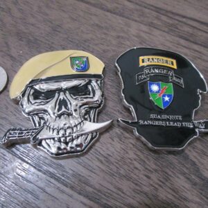 Oneworldtreasures 75th Ranger Regiment Army Rangers Lead The Way USASOC Beret Skull Challenge Coin