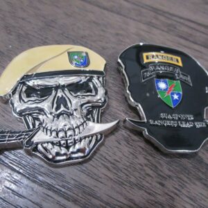 Oneworldtreasures 75th Ranger Regiment Army Rangers Lead The Way USASOC Beret Skull Challenge Coin