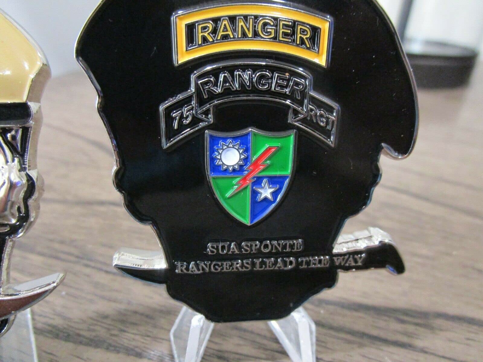 Oneworldtreasures 75th Ranger Regiment Army Rangers Lead The Way USASOC Beret Skull Challenge Coin