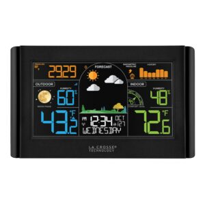 la crosse technology 308-27937-int wireless color weather station with bonus display, black